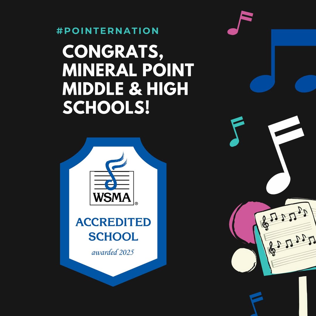Mineral Point School District | WSMA Accreditation Earned