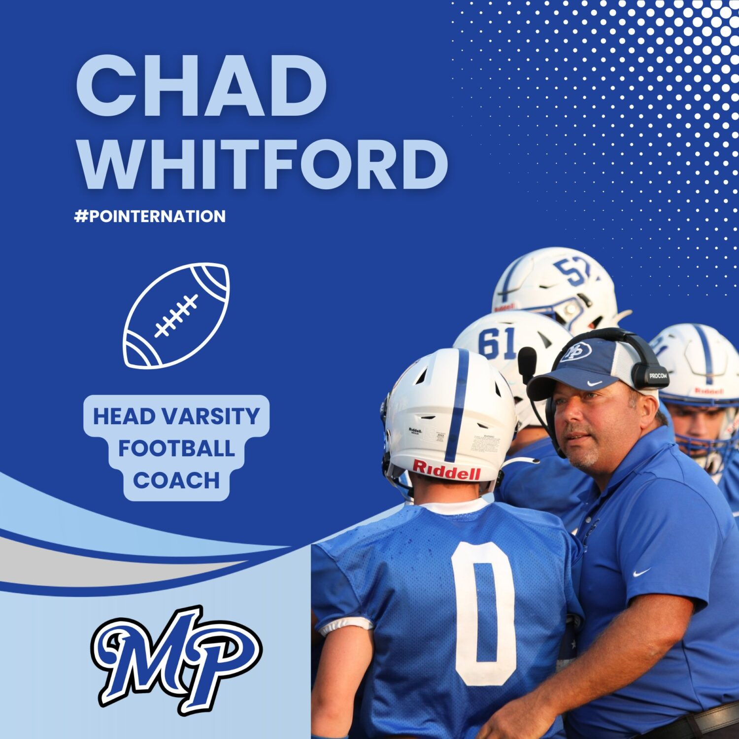 Mineral Point School District | Whitford Named Head Varsity Football Coach