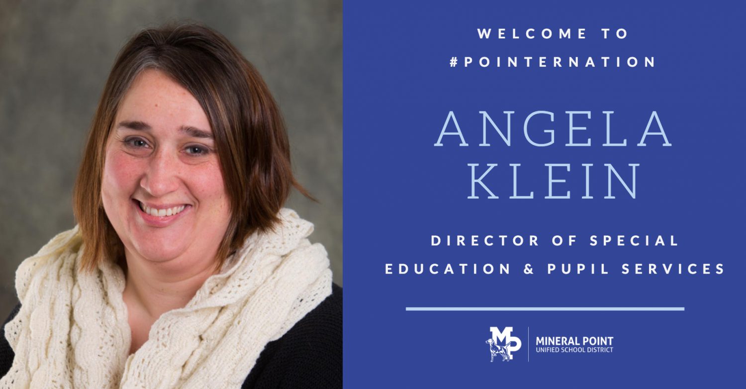 Mineral Point School District | #PointerNation Welcomes Angela Klein