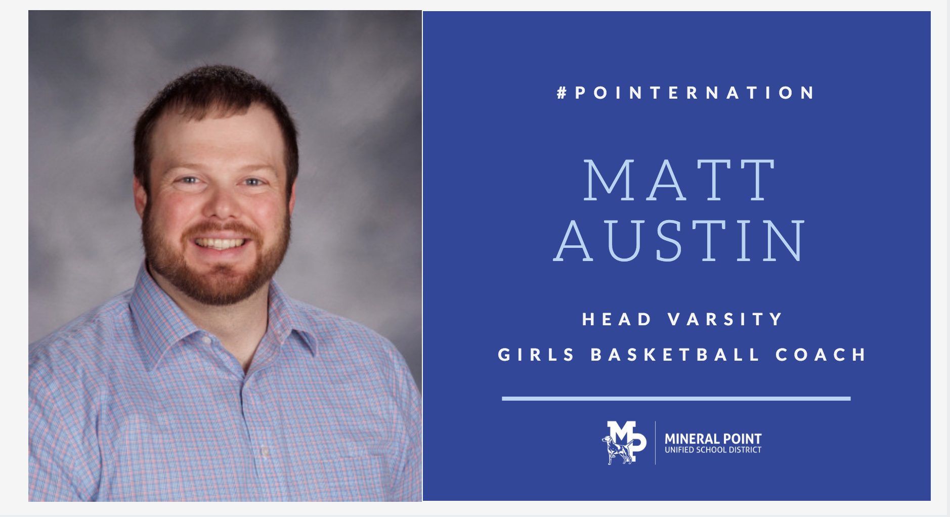 Mineral Point School District | Austin to Succeed Wainwright as Girls ...